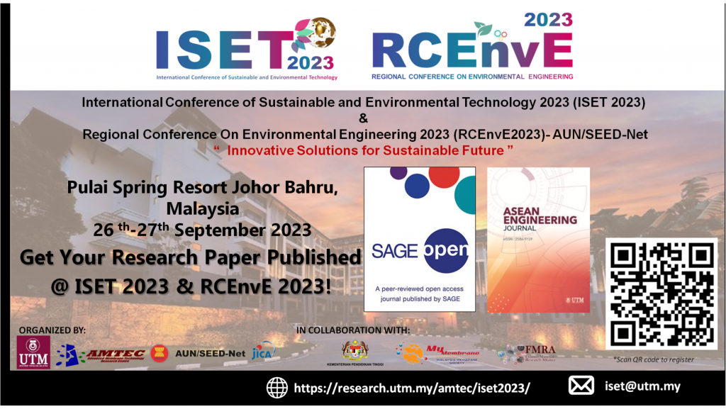 INNOMEM at the International Conference of Sustainable Environmental Technology (ISET) 2023 ...